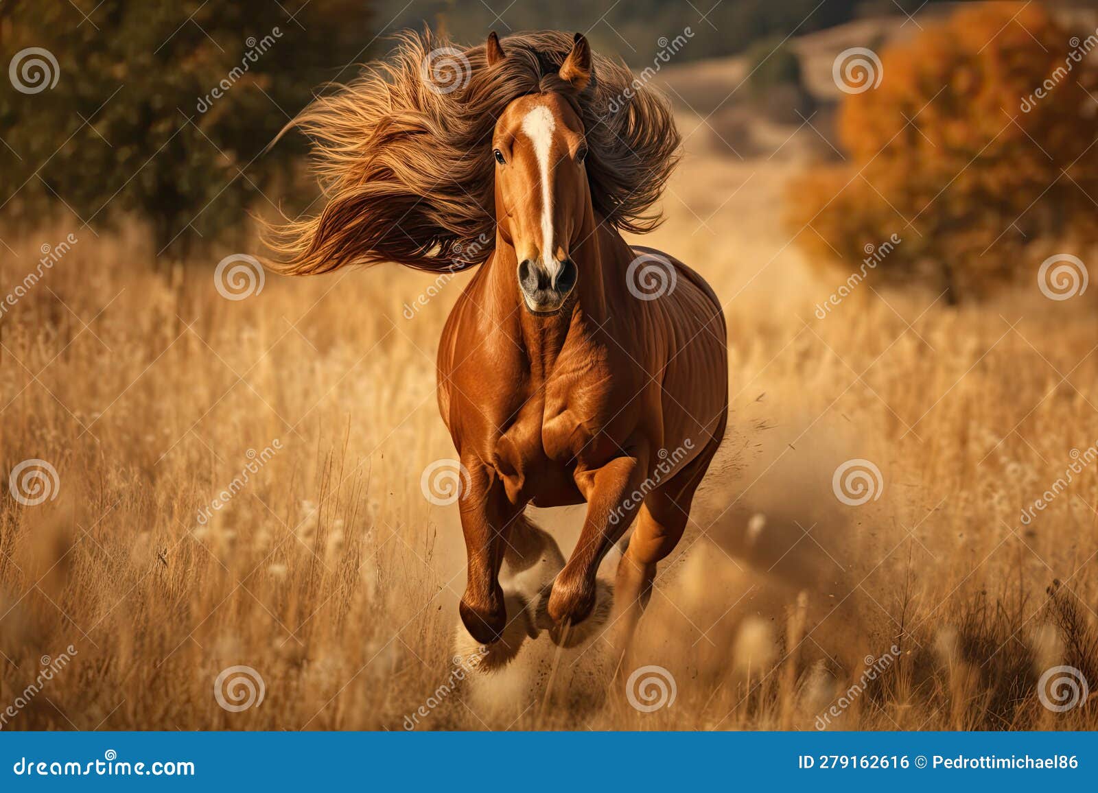 Majestic horse stock illustration. Illustration of wild - 279162616