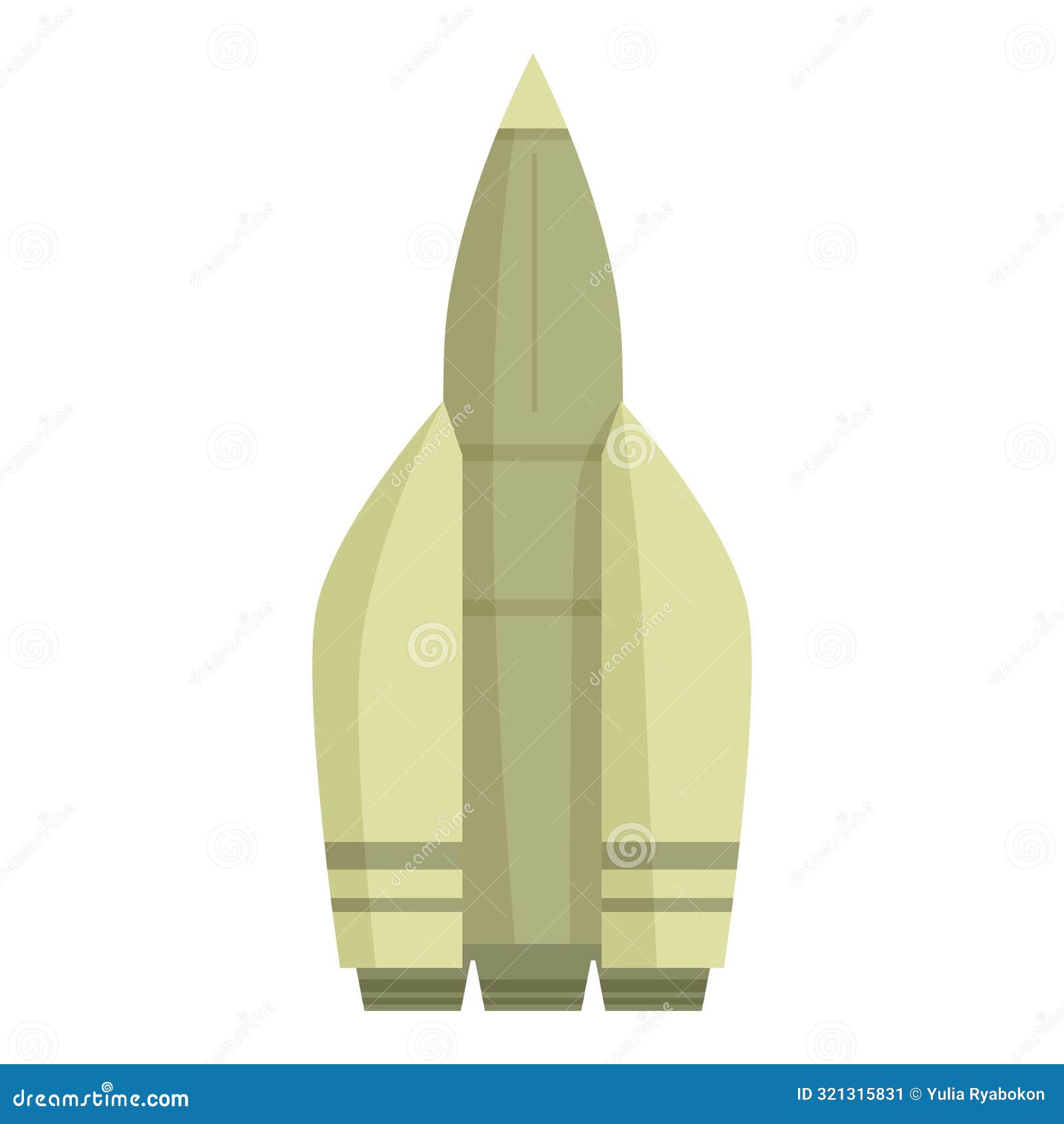 Powerful Military Vehicle Tracked Launching Rockets Illustration ...