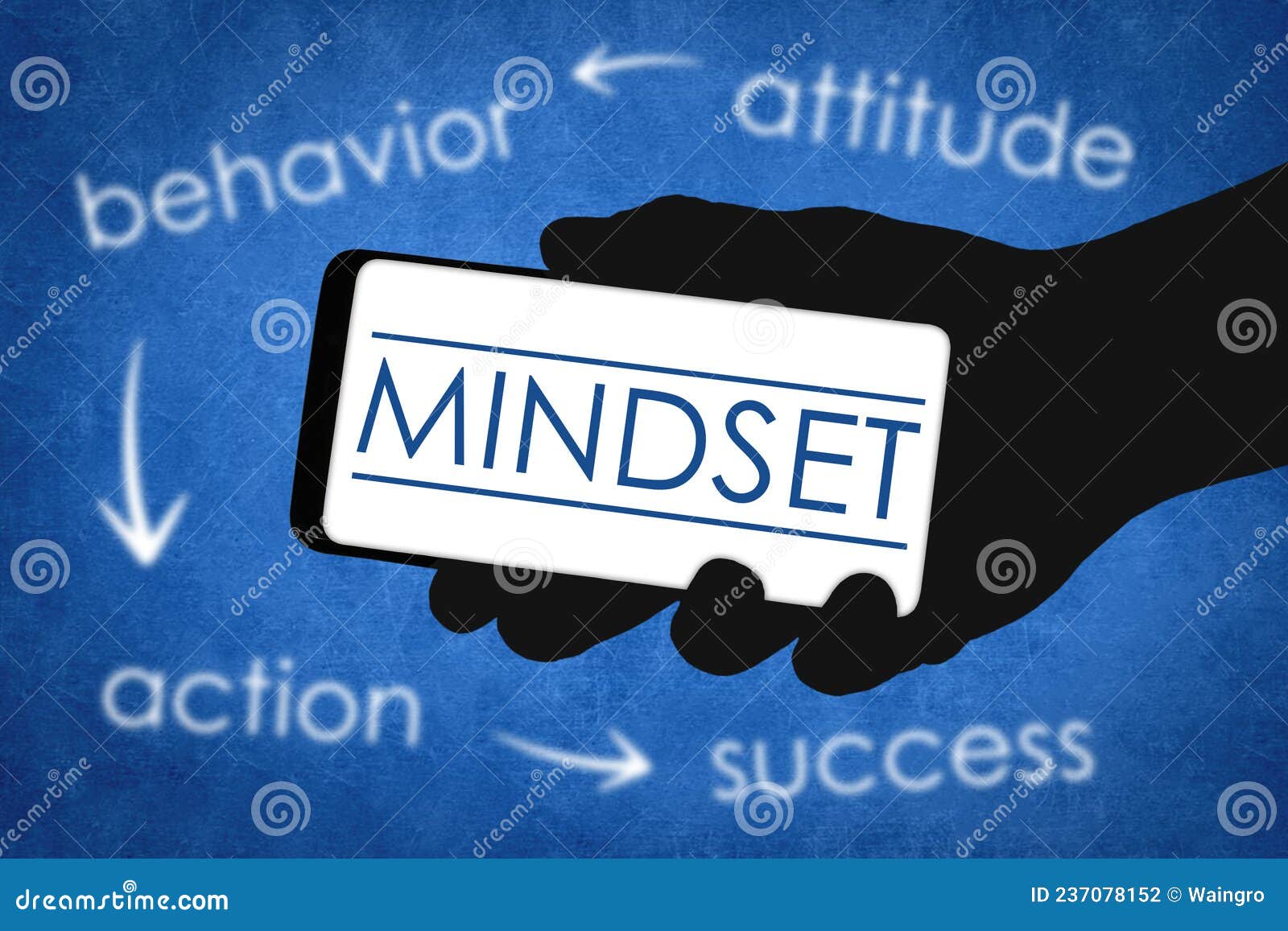 Powerful Mindset concept stock illustration. Illustration of ...