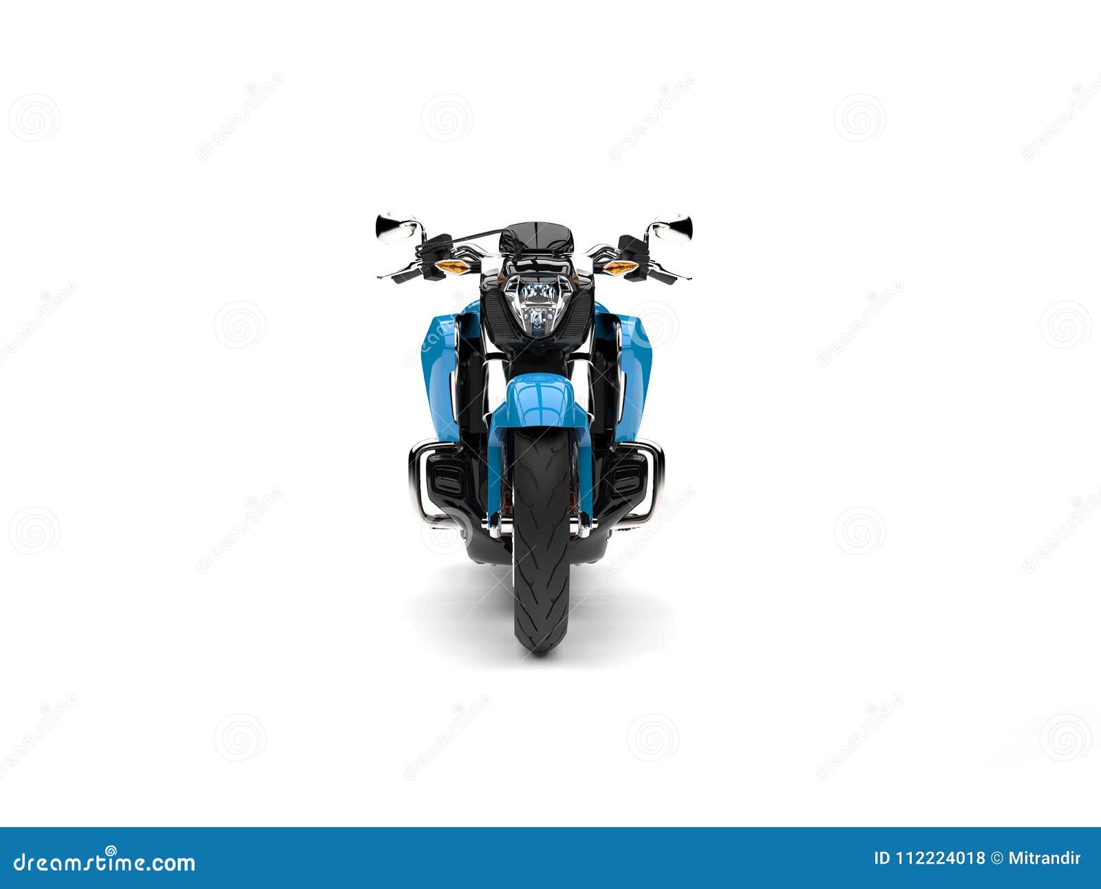 Motorcycle Front View Vector | CartoonDealer.com #47729996