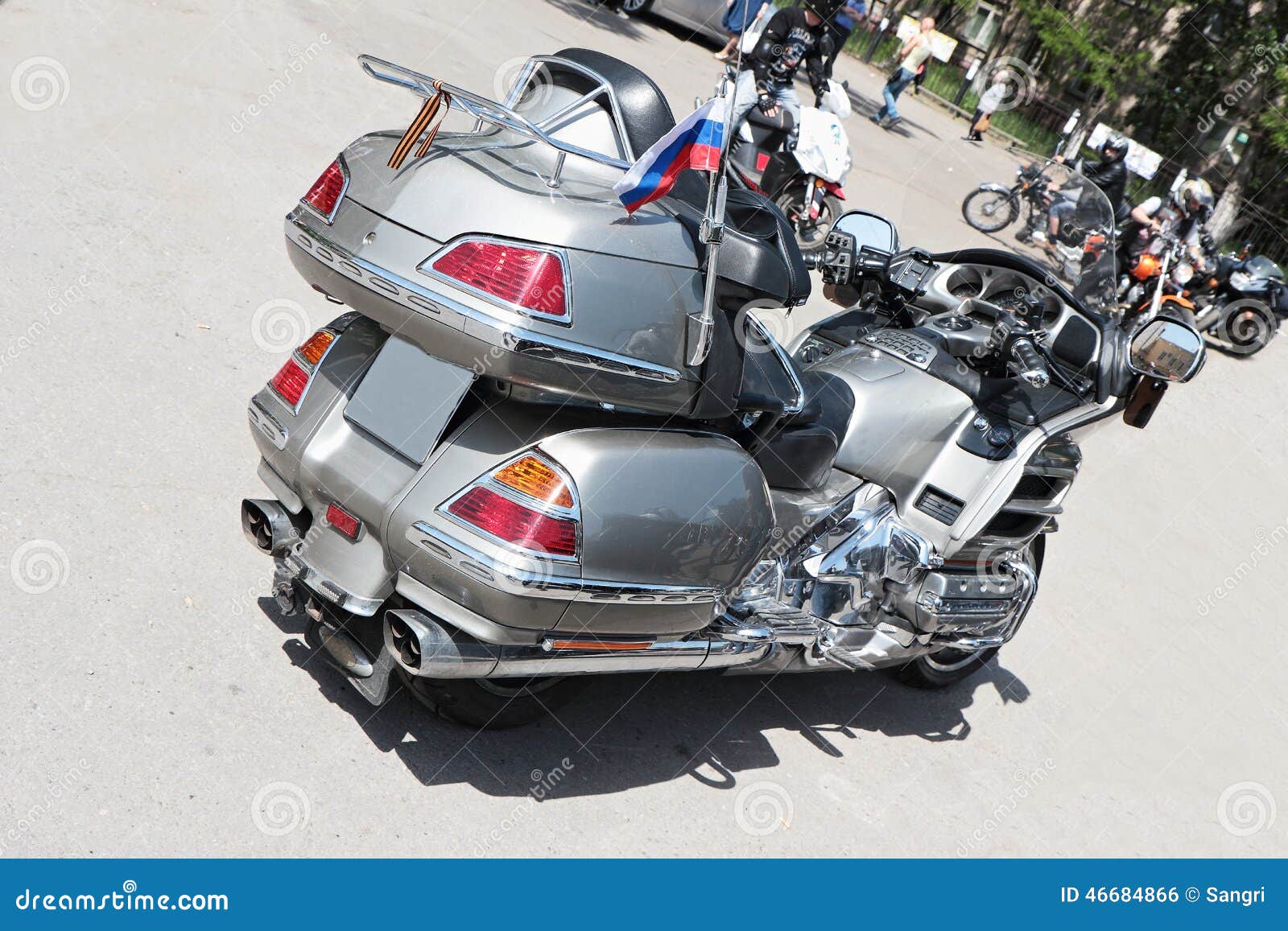 Powerful motorbike. stock photo. Image of ride, horsepower - 46684866