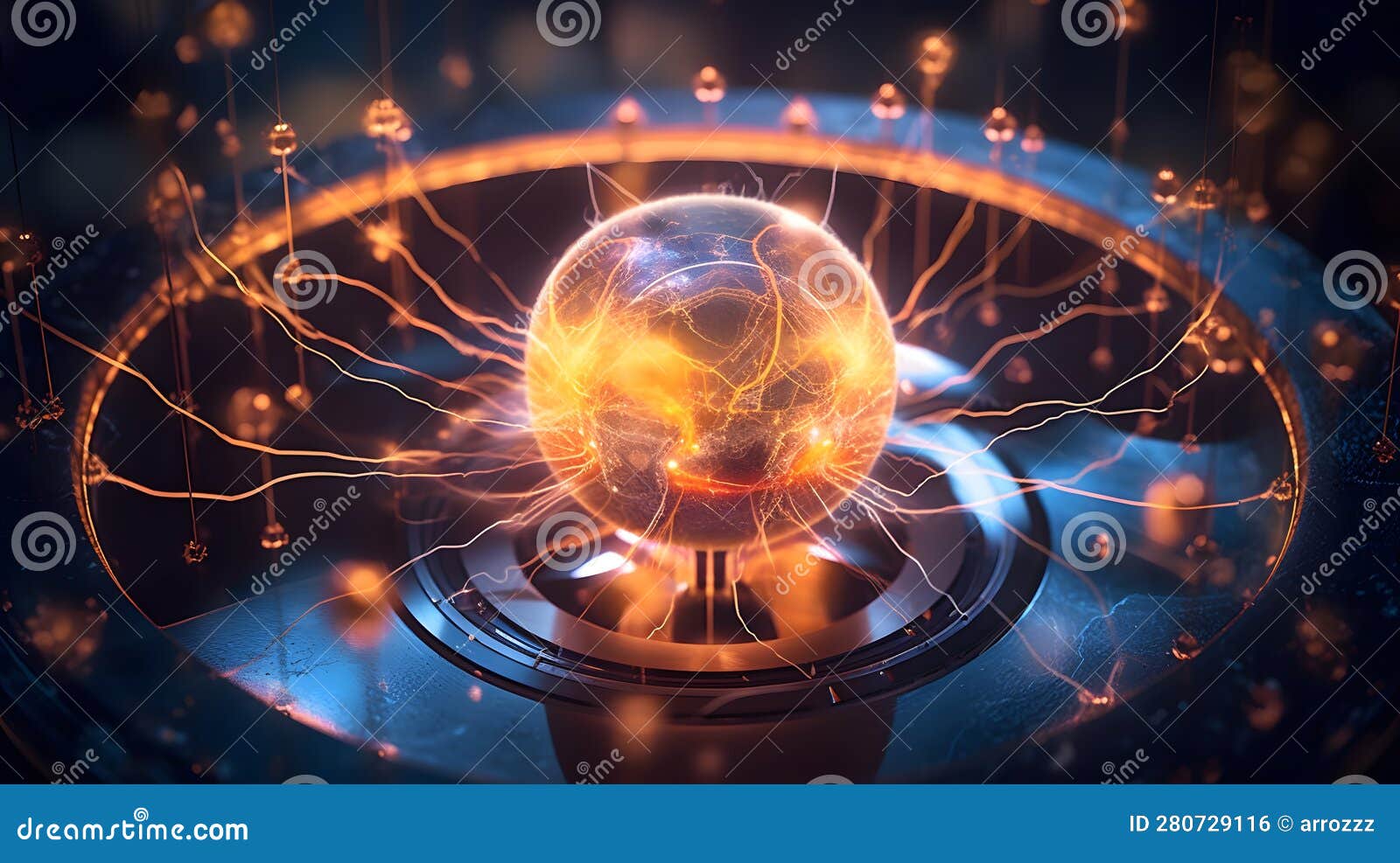 Powerful Nucleus, Energy Core Stock Illustration - Illustration of ...