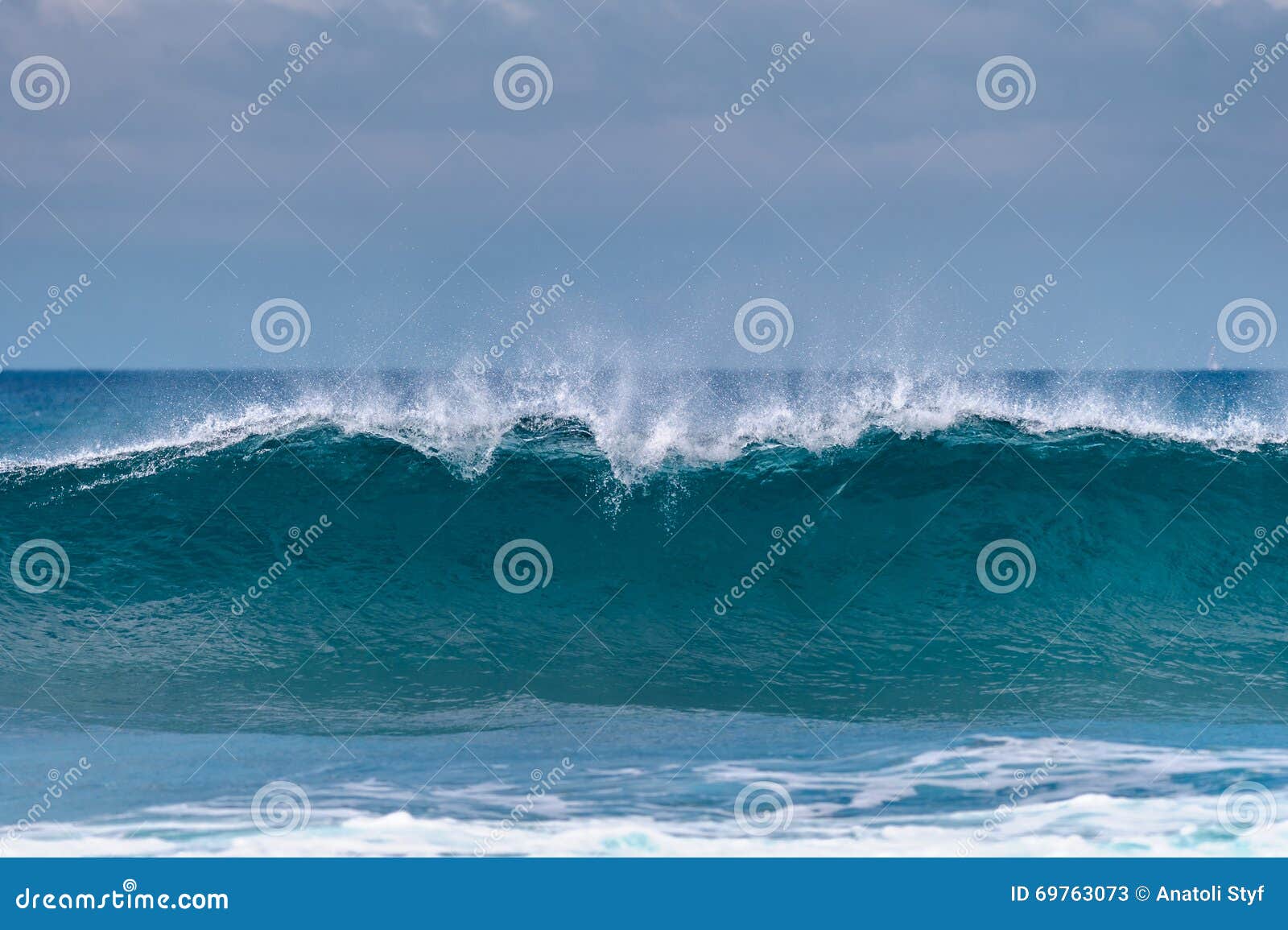 Powerful ocean waves stock image. Image of bright, atlantic - 69763073