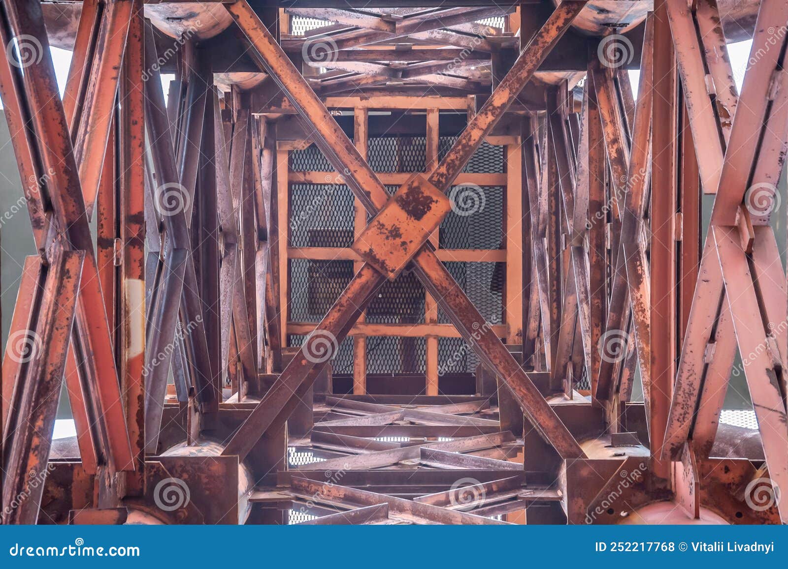 Powerful pylons support stock photo. Image of formwork - 252217768