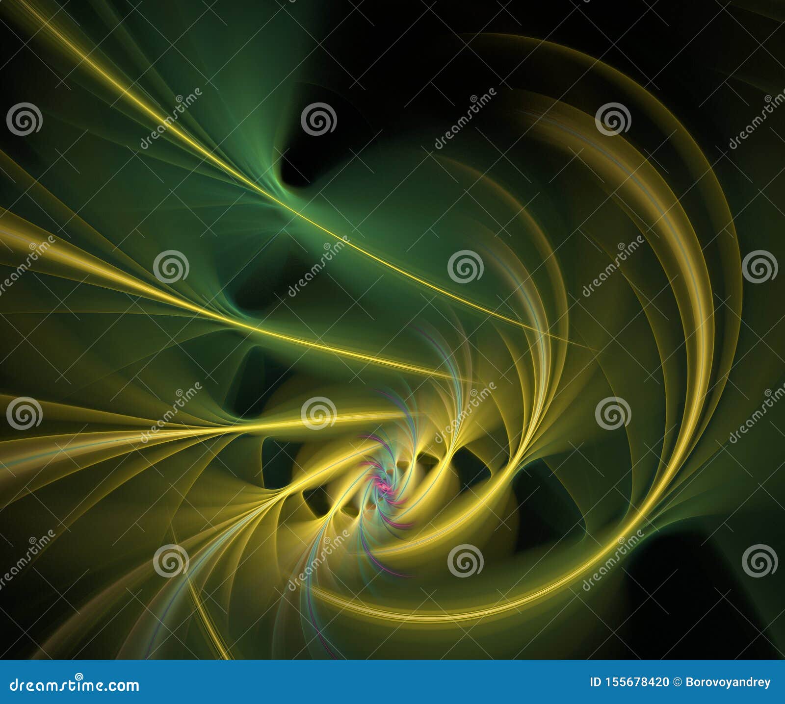 Powerful Rays of Lights. Abstract Form Stock Illustration ...