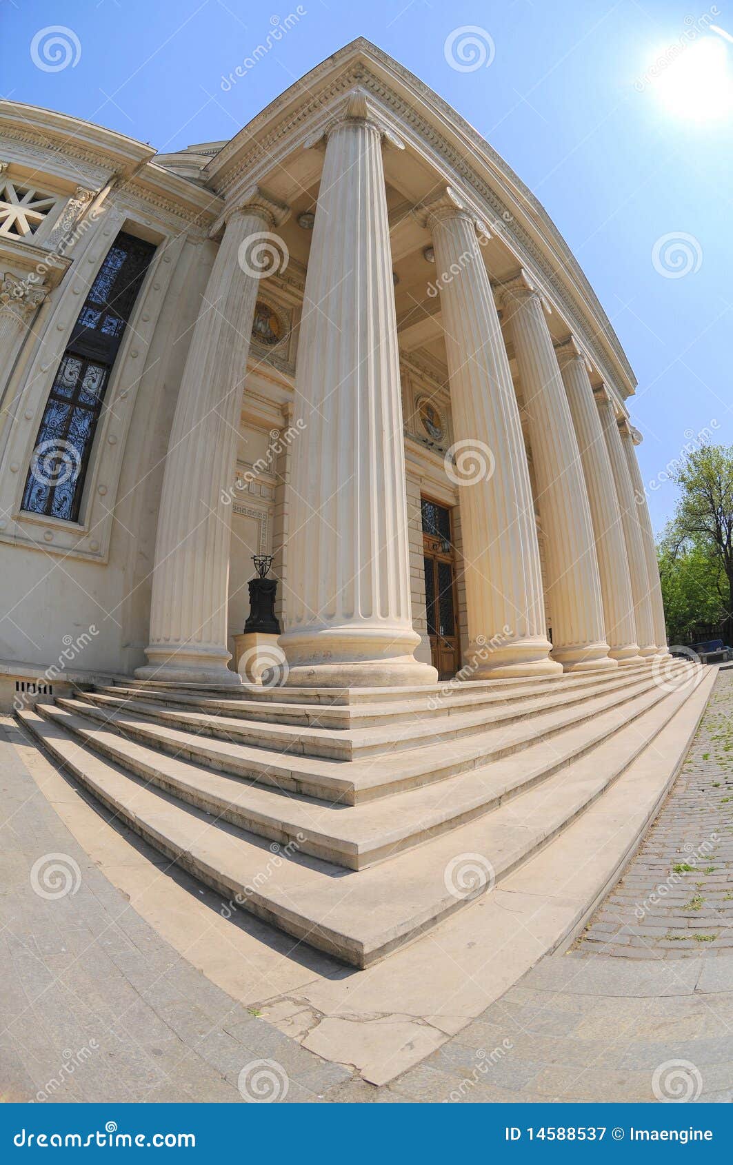 Powerful roman columns stock image. Image of artistic - 14588537