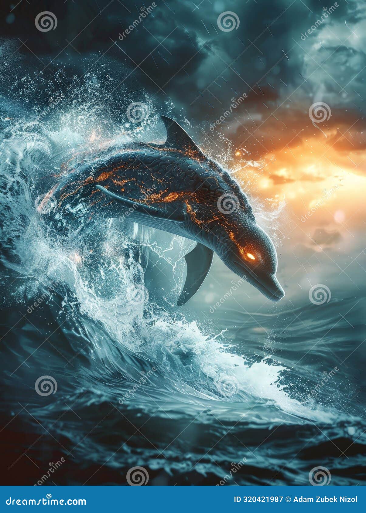Powerful Shark Illustration With Realistic Details | CartoonDealer.com ...