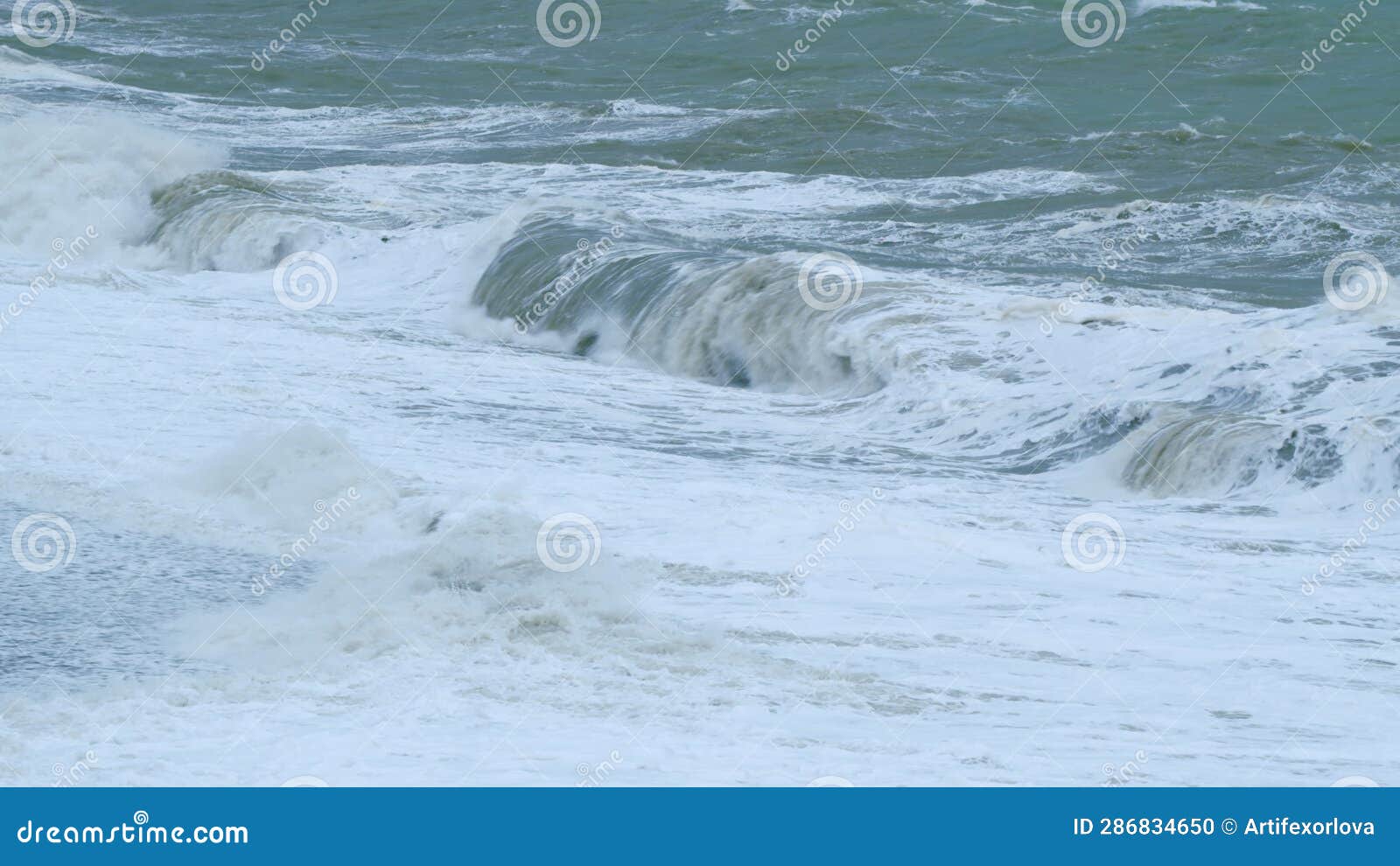 Powerful Stormy Sea Waves. Climate Change Effect on the Weather Crating ...