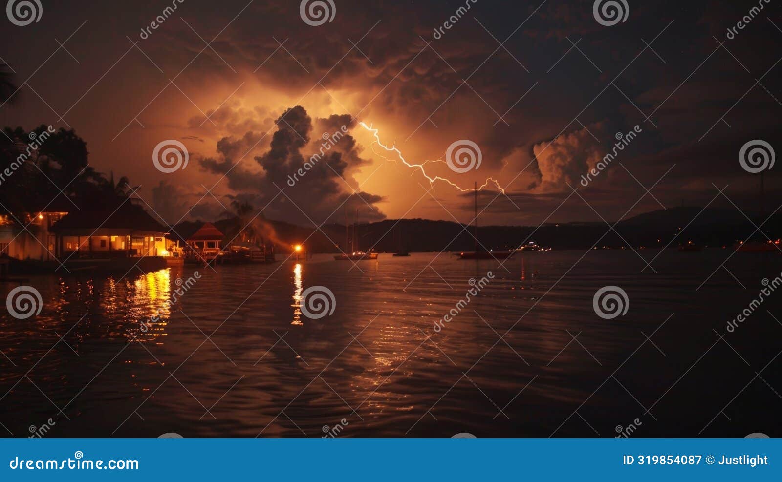 The Powerful Strikes of Catatumbo Lightning Light Up the Dark Cloudy ...