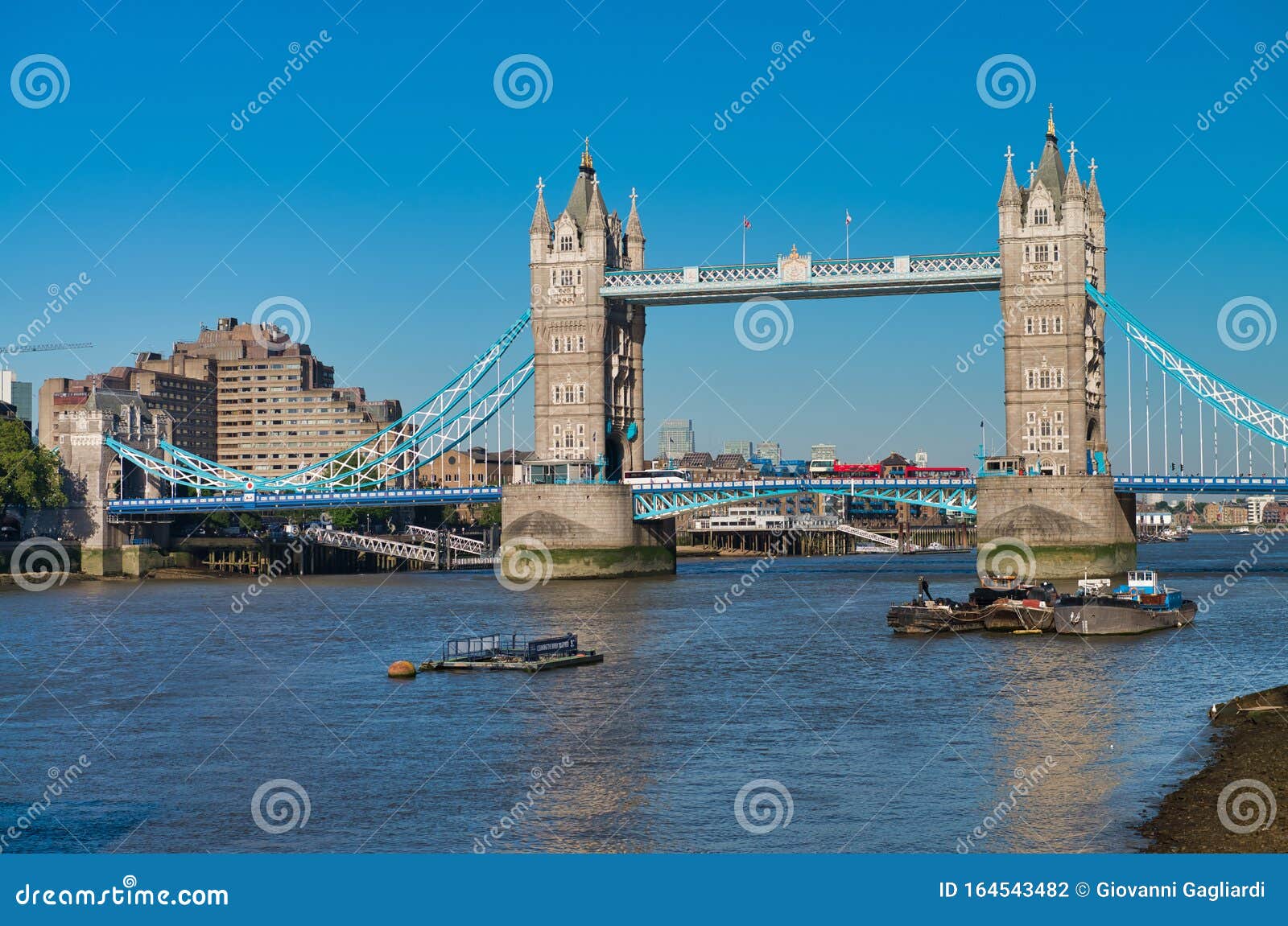 Powerful Structure of Tower Bridge in London Stock Photo - Image of ...