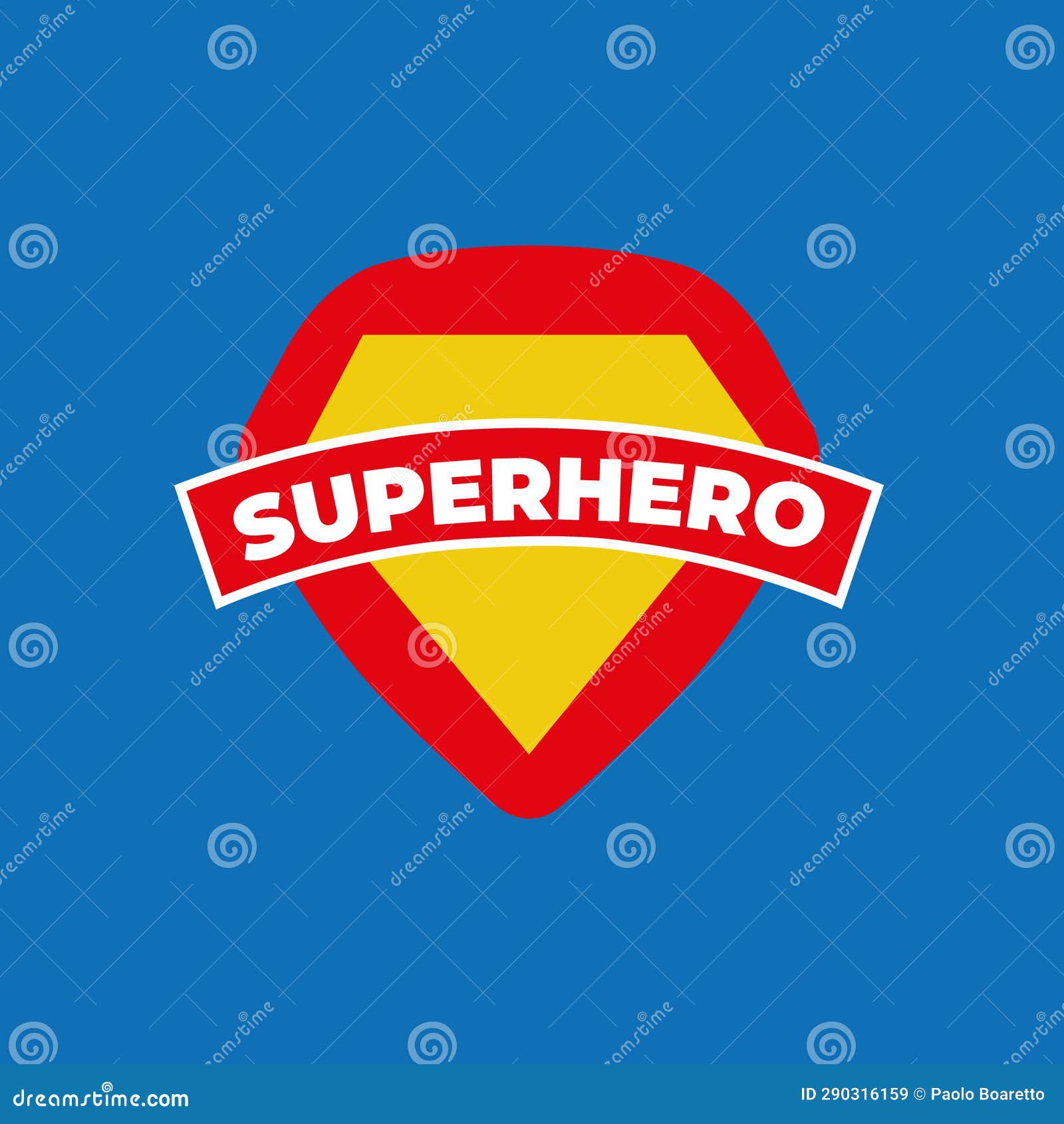 Powerful Superhero Graphics Stock Illustration - Illustration of brand ...