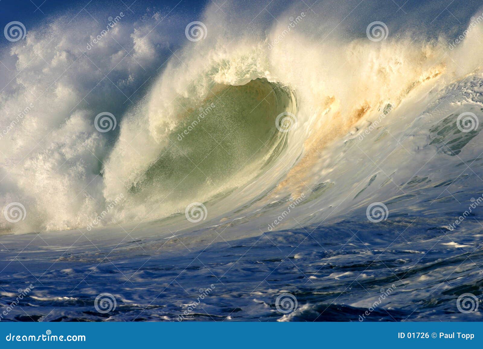 Powerful Surfing Ocean Wave in Hawaii Stock Photo - Image of concept ...