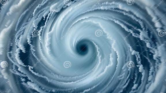 A Powerful Swirling Vortex of Clouds, Forming a Dramatic and Intense ...