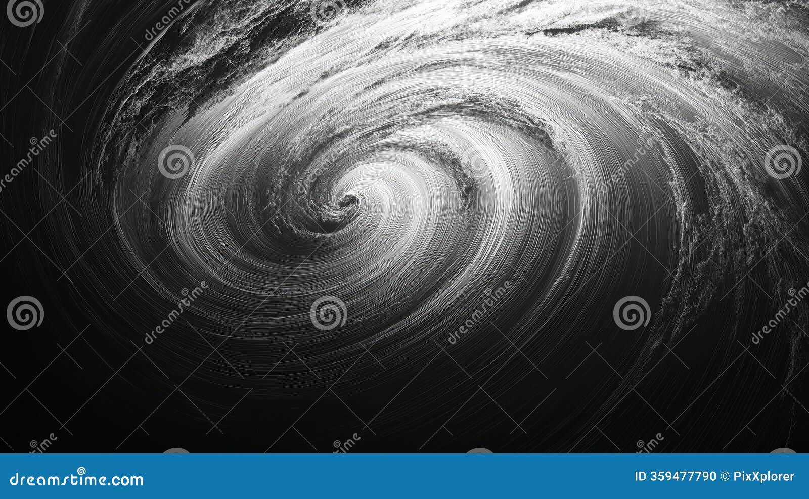 A Powerful, Swirling Vortex of Dark and Light Hues Creates a Dynamic ...