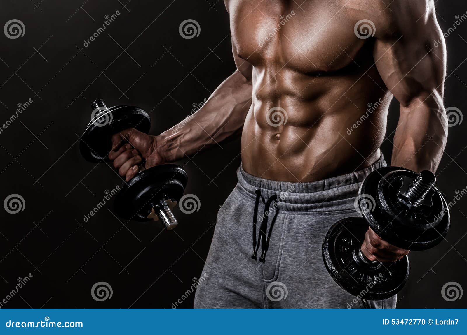 Powerful Torso of Athlete stock photo. Image of attractive - 53472770