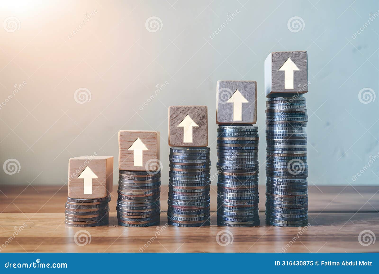 A Powerful Visual Representation of Progress and Growth with Ascending ...