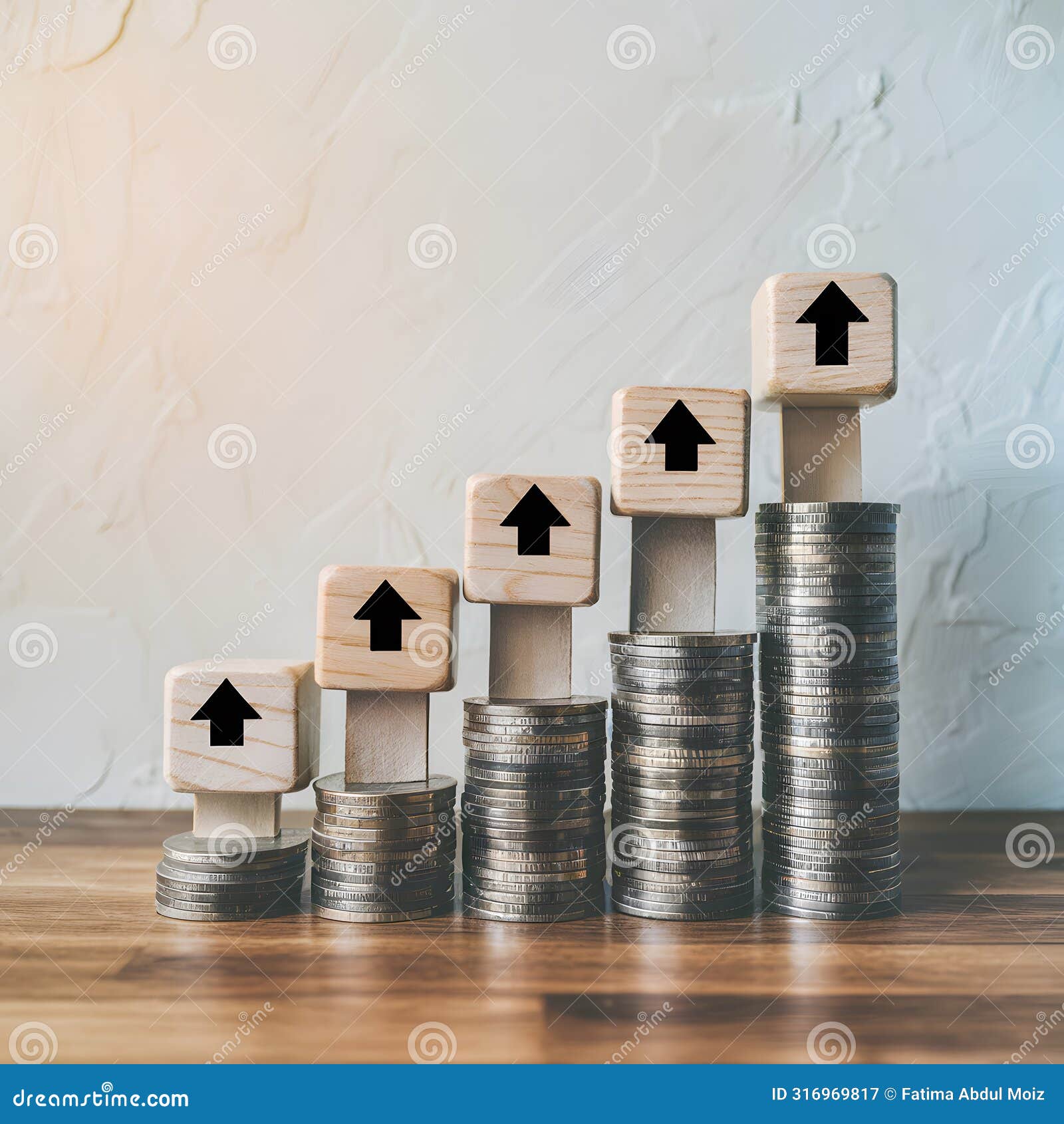 A Powerful Visual Representation of Progress and Growth with Ascending ...