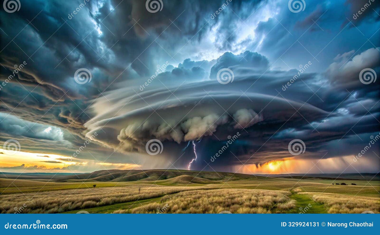A Powerful Visual Representation of a Supercell Storm Raging Across the ...