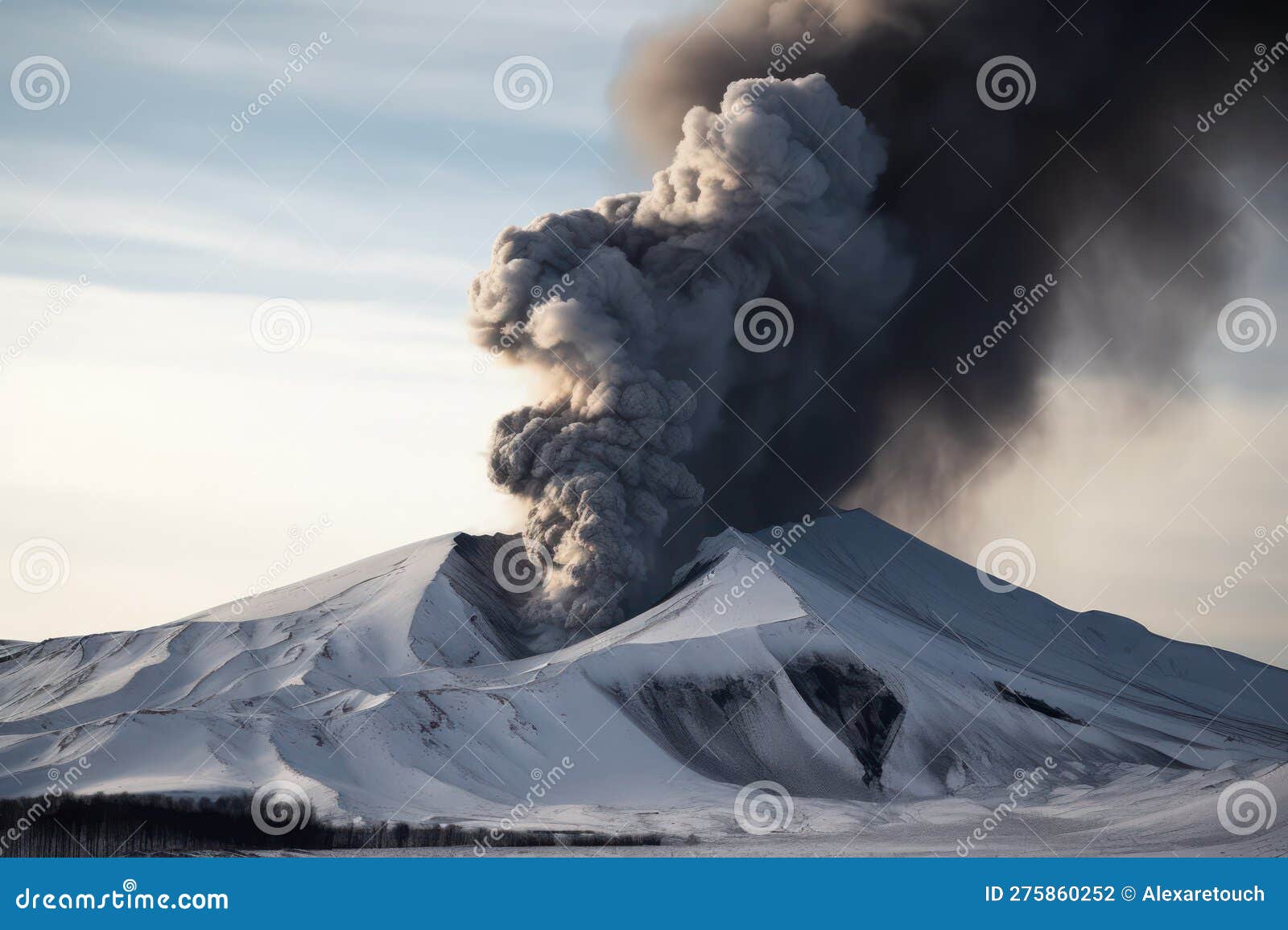 A Powerful Volcanic Eruption Occurred with the Release of Ash and Lava ...