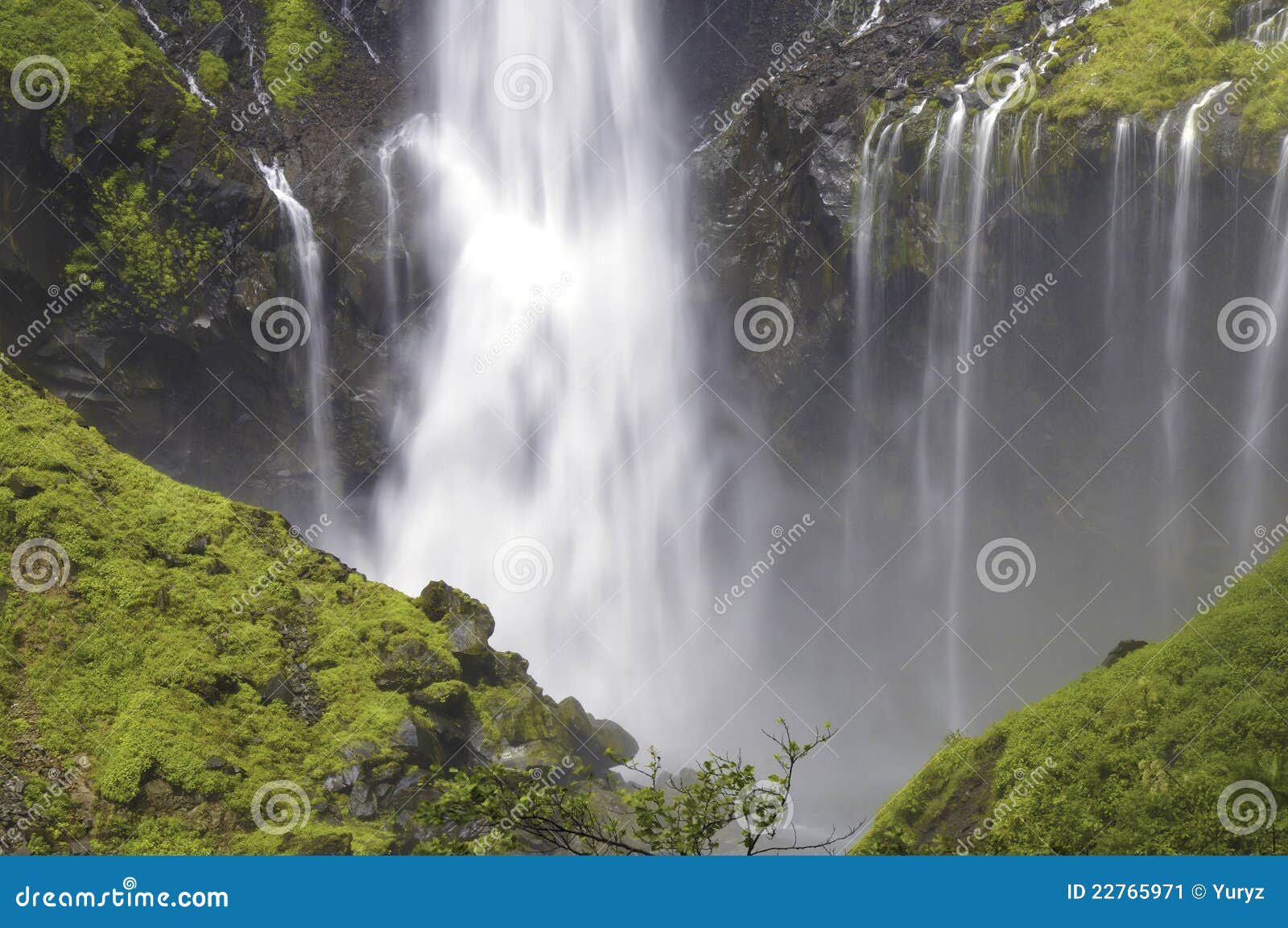 Powerful waterfall stock image. Image of nature, strong - 22765971