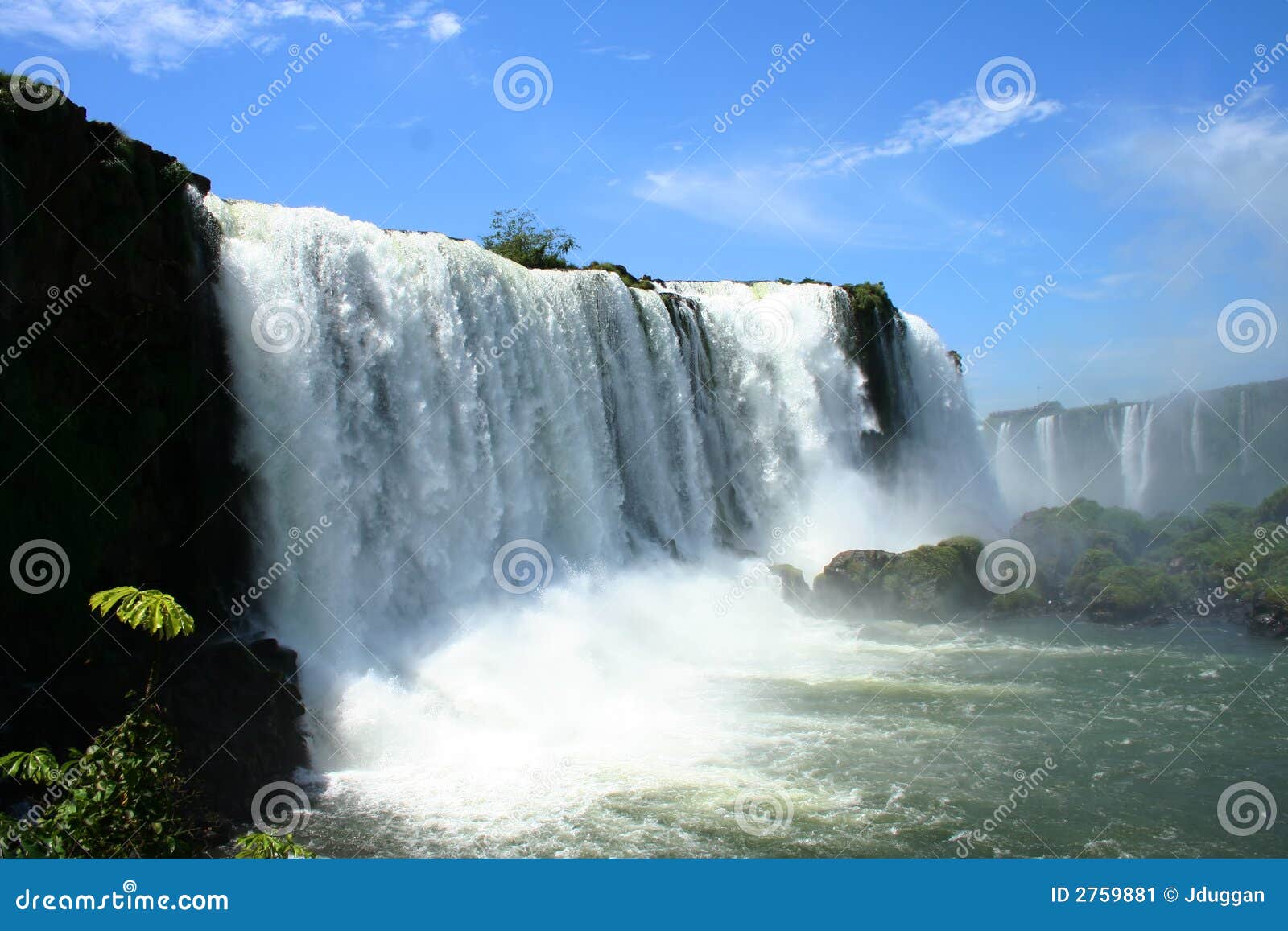 A powerful waterfall stock image. Image of river, drops - 2759881