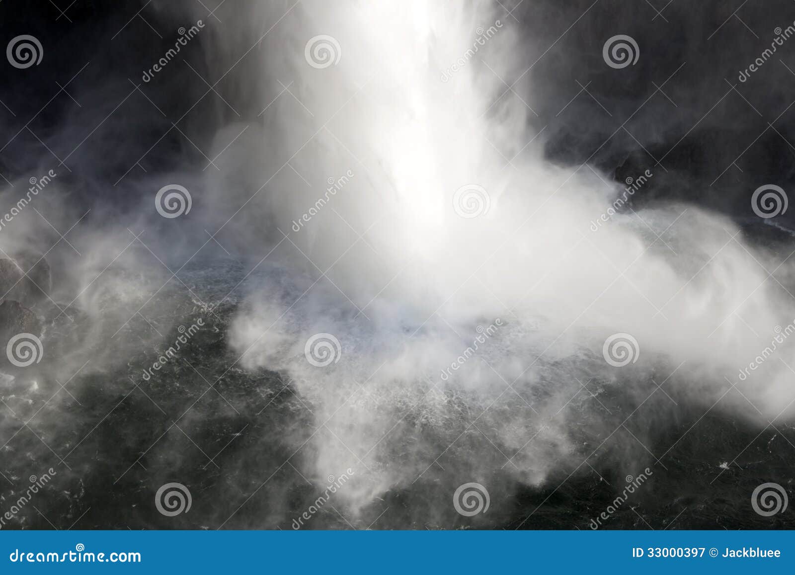 Powerful waterfall stock image. Image of waterfall, water - 33000397