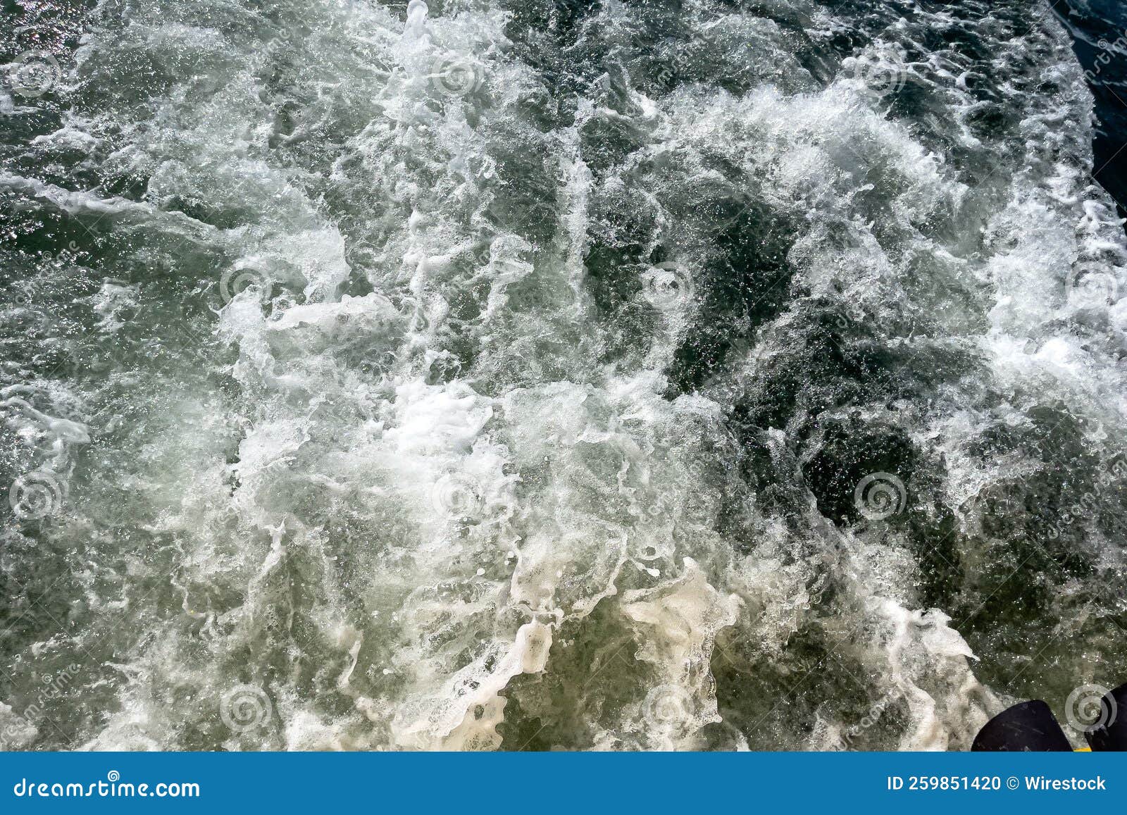 Powerful Waves Shot from a Fast Moving Boat Stock Photo - Image of flow ...