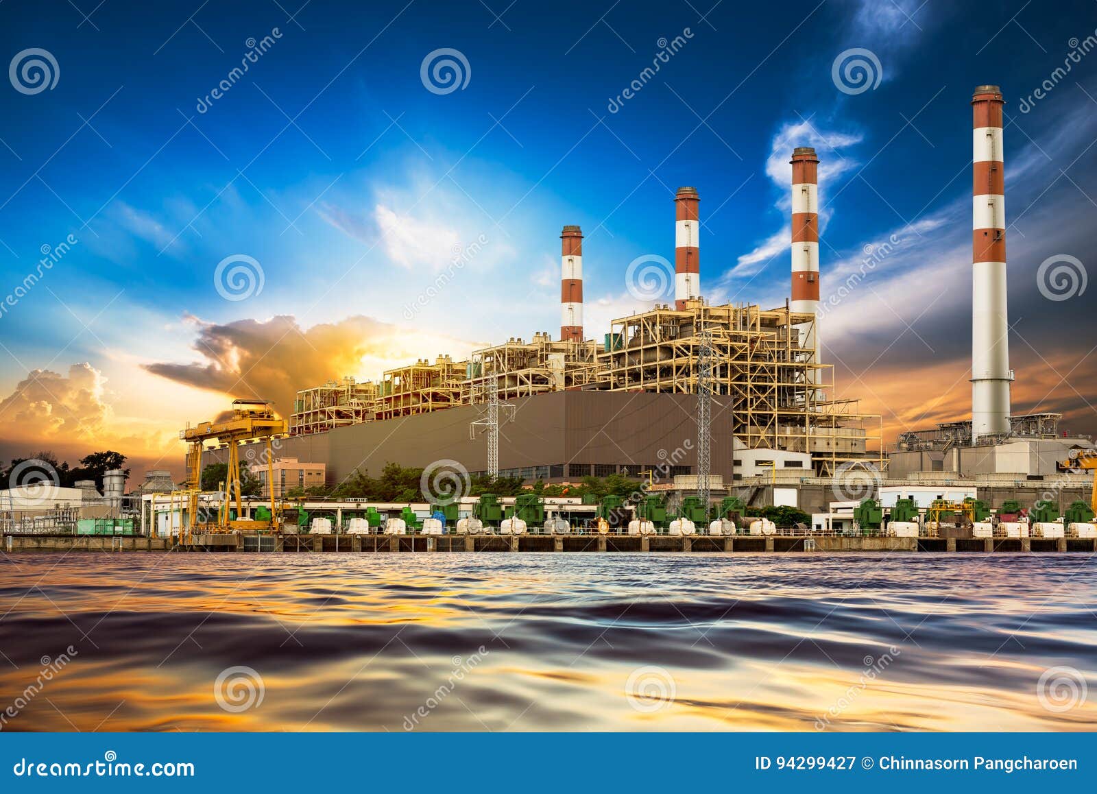 Powerhouse building stock image. Image of sunrise, morning - 94299427
