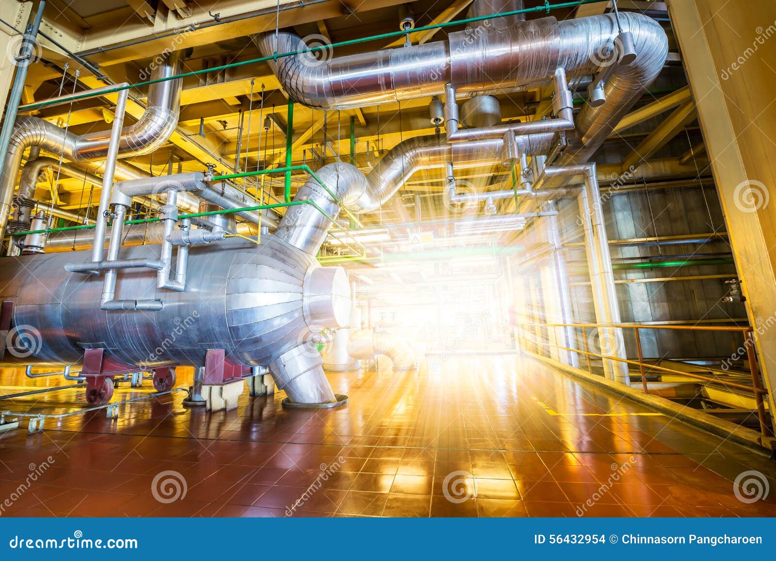 Powerhouse pipe system stock photo. Image of danger, site - 56432954