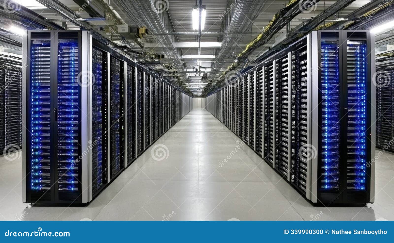 Powering the Digital Age, a Glimpse Inside Modern Data Center with Rows ...