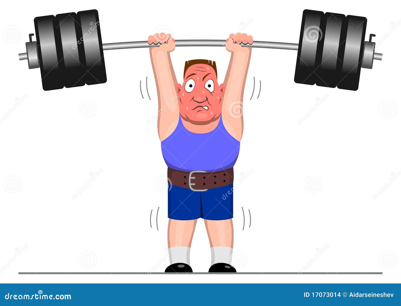 Powerlifter ilustración del vector. Ilustración de fuerza - 17073014