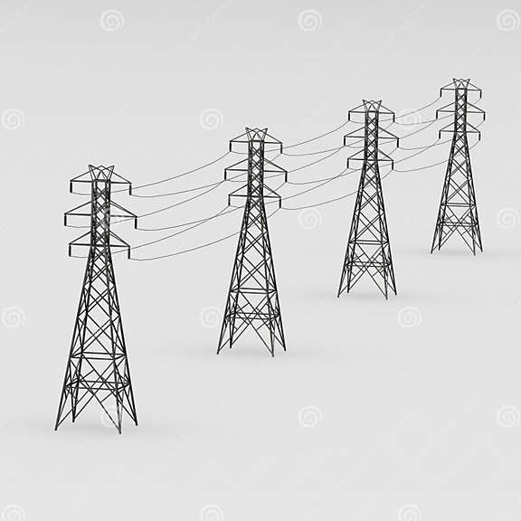 Powerline stock illustration. Illustration of powerline - 10808738