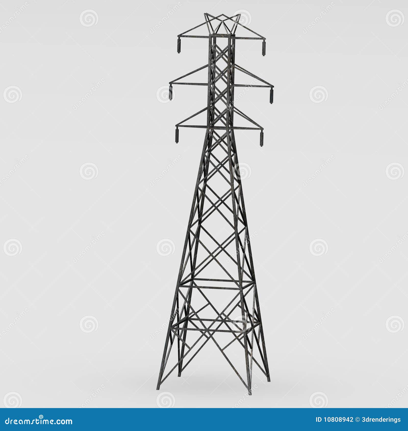 Powerline stock illustration. Illustration of transformator - 10808942