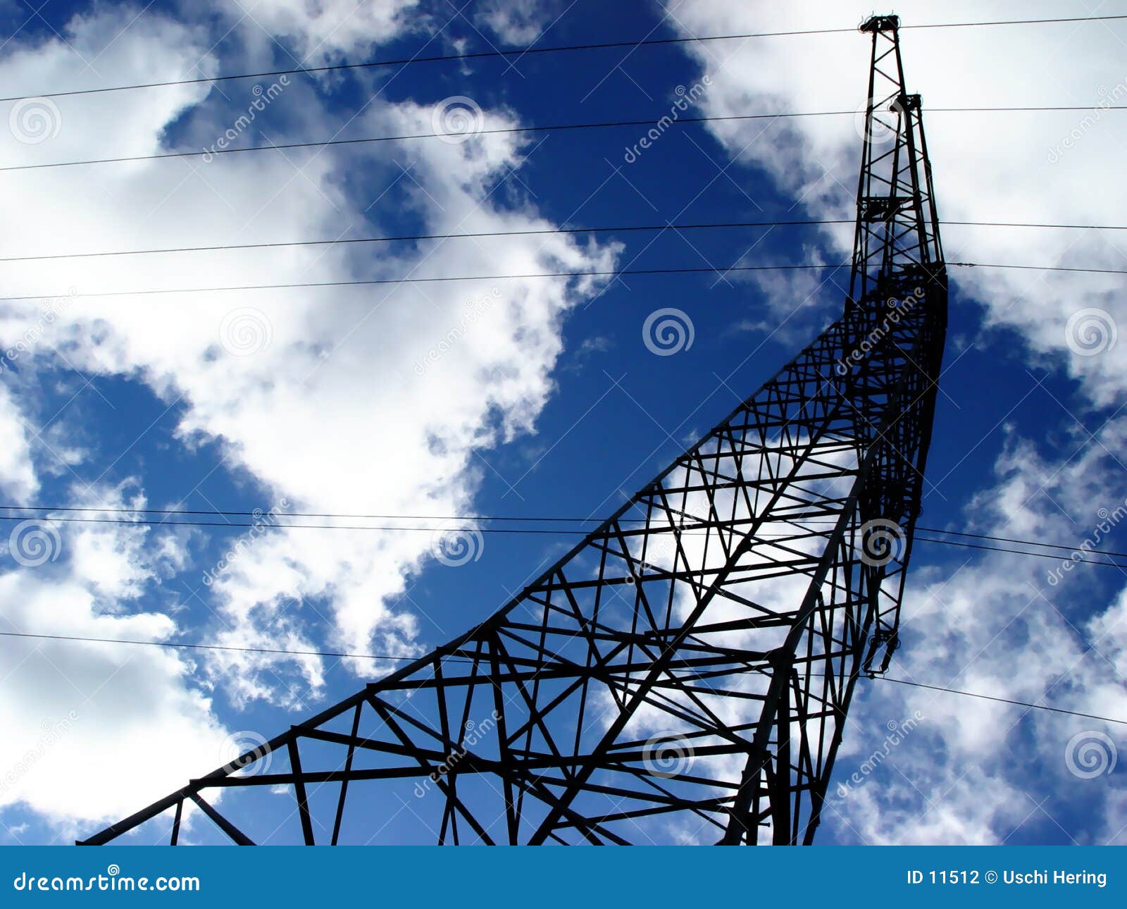 Powerline stock photo. Image of powerlines, steel, galvanism - 11512