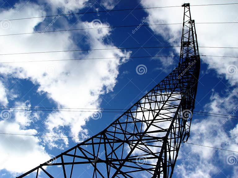 Powerline stock photo. Image of powerlines, steel, galvanism - 11512