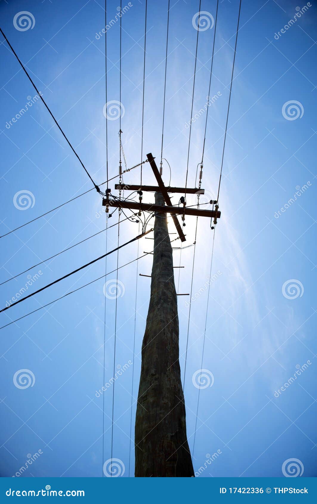 Powerline stock photo. Image of blue, power, climate - 17422336