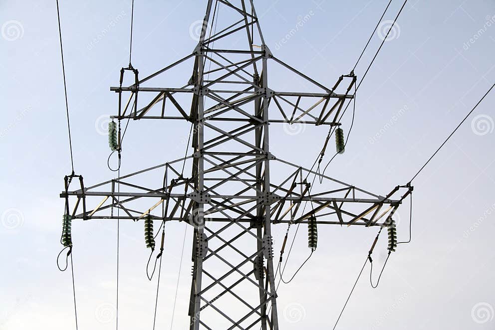 Powerline stock photo. Image of load, conductor, light - 2233696