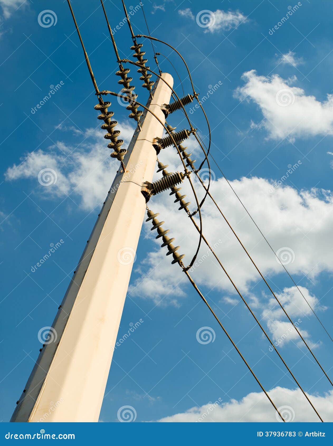 Powerline stock image. Image of electricity, heaven, high - 37936783