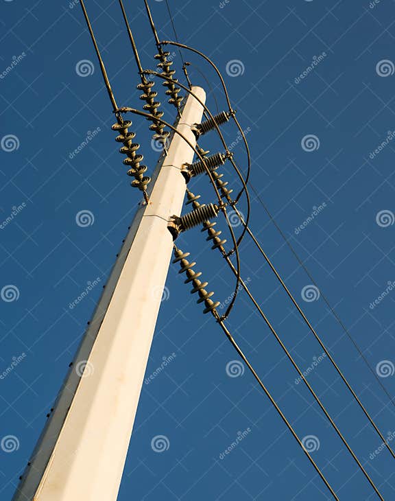 Powerline stock photo. Image of pillar, engineering, electrical - 37936788