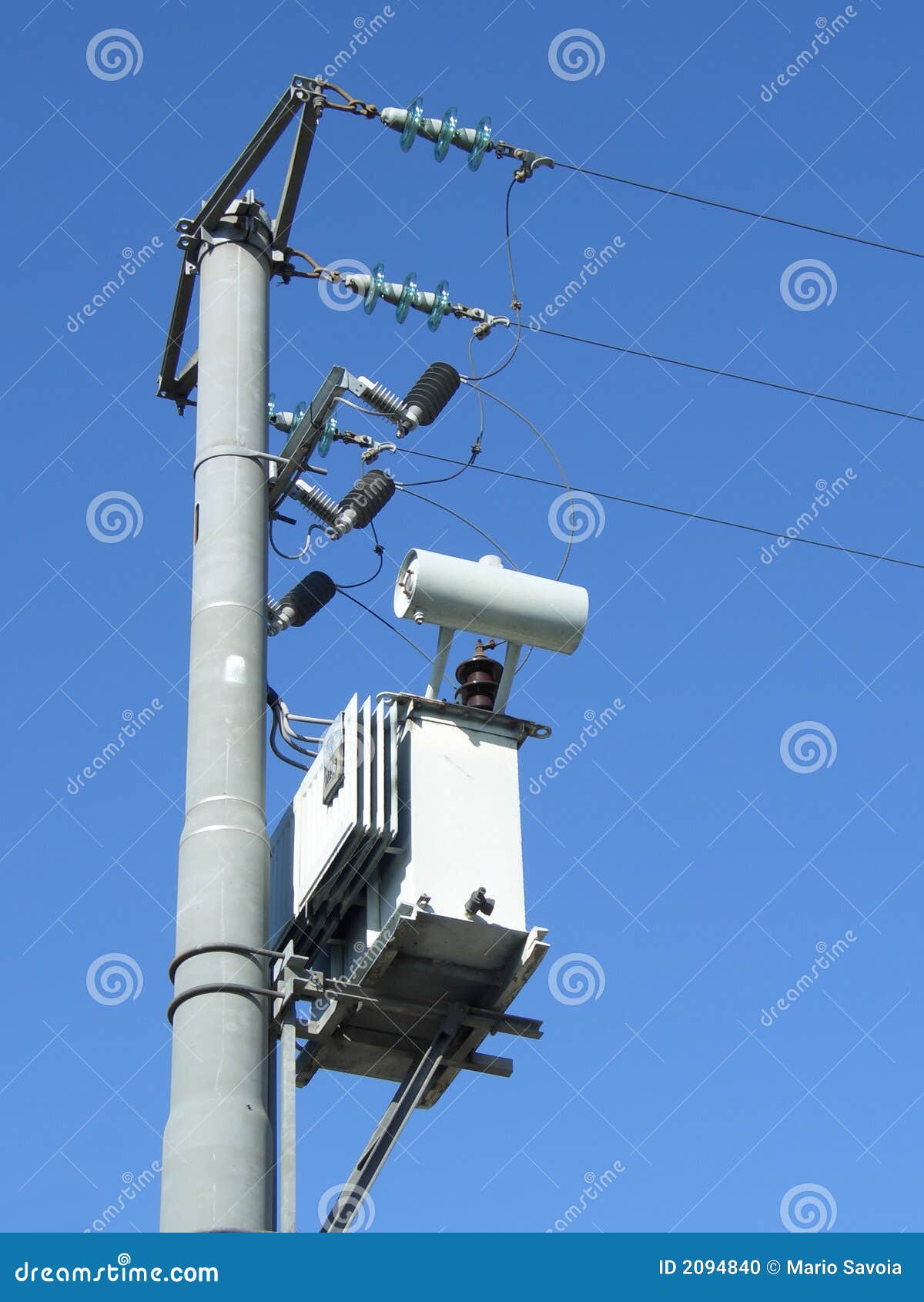 Powerline Pole and Transformer Stock Photo - Image of resource ...
