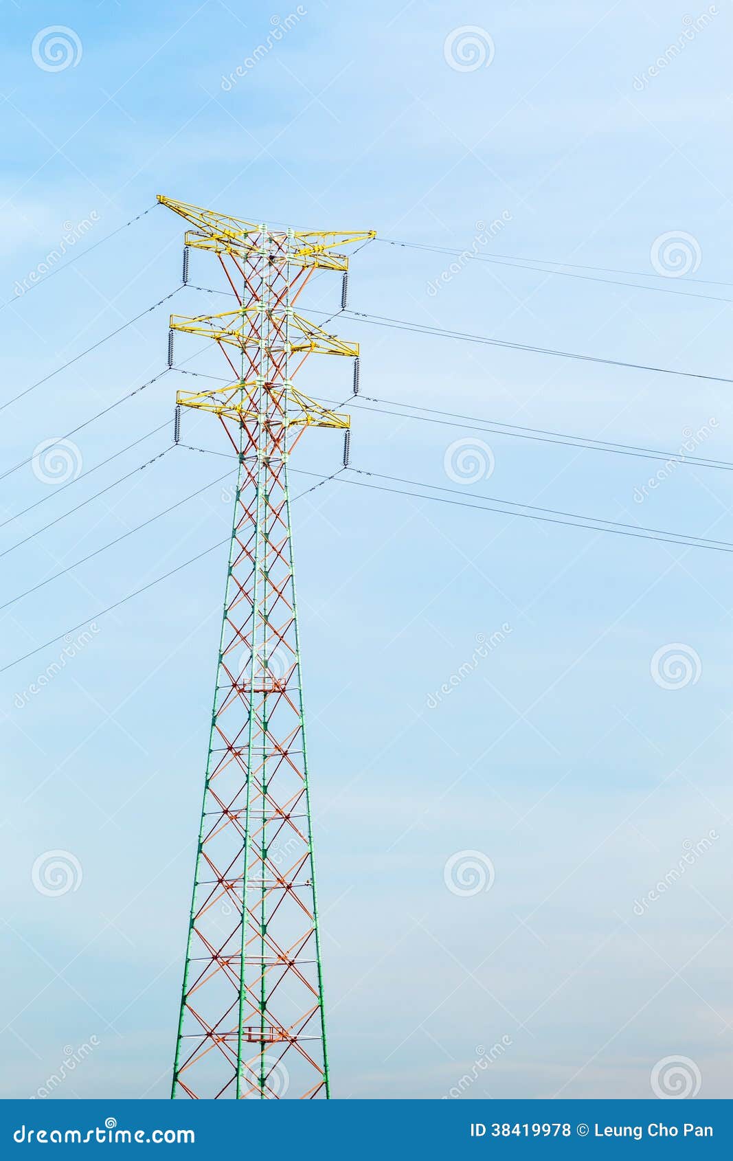 Powerline stock photo. Image of powerline, metal, charge - 38419978