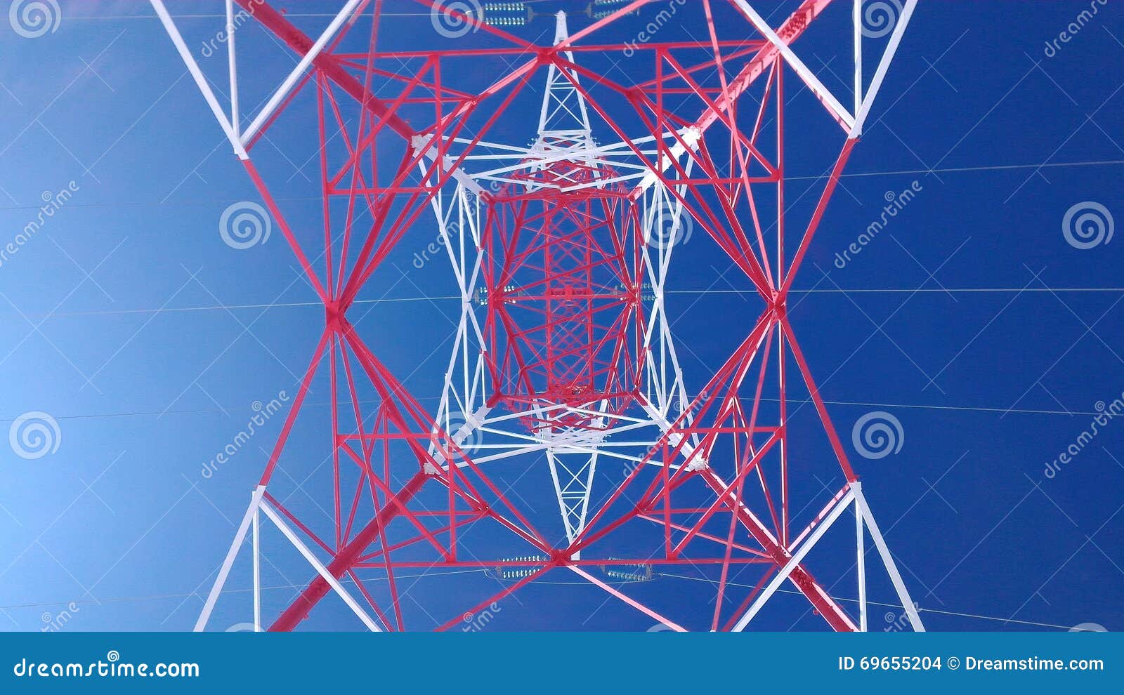 Powerline stock photo. Image of powerline, steelconstruction - 69655204