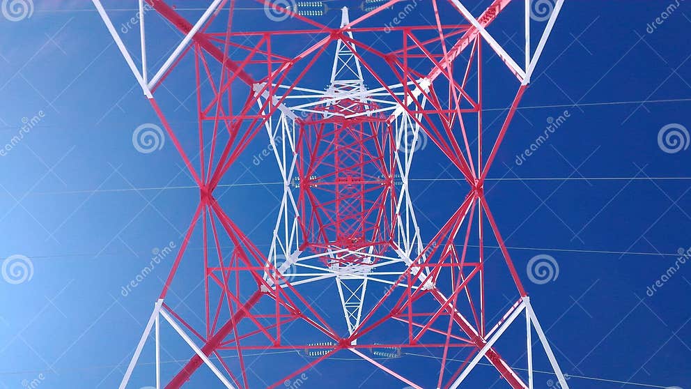 Powerline stock photo. Image of powerline, steelconstruction - 69655204