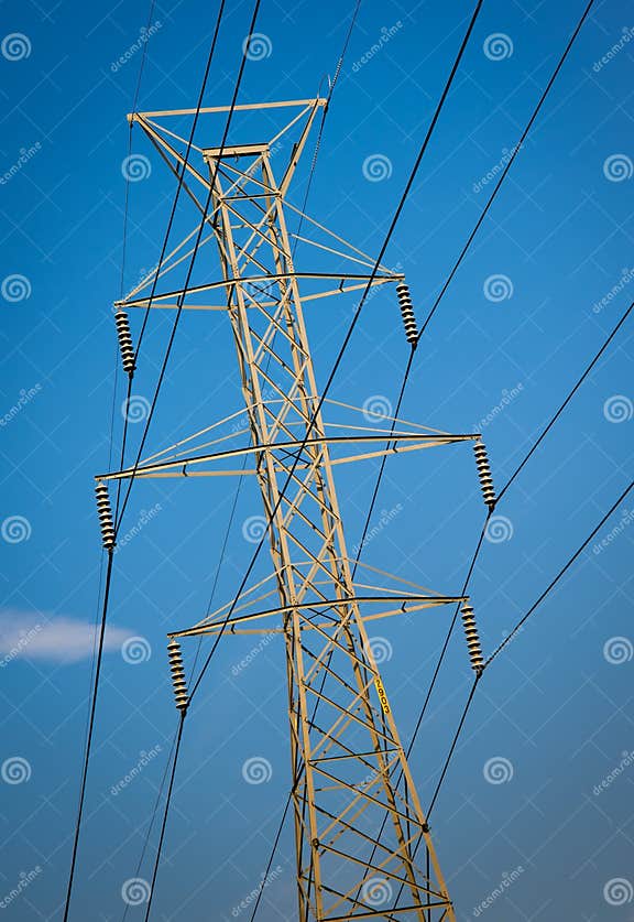 Powerlines Structure stock image. Image of power, wire - 46220311