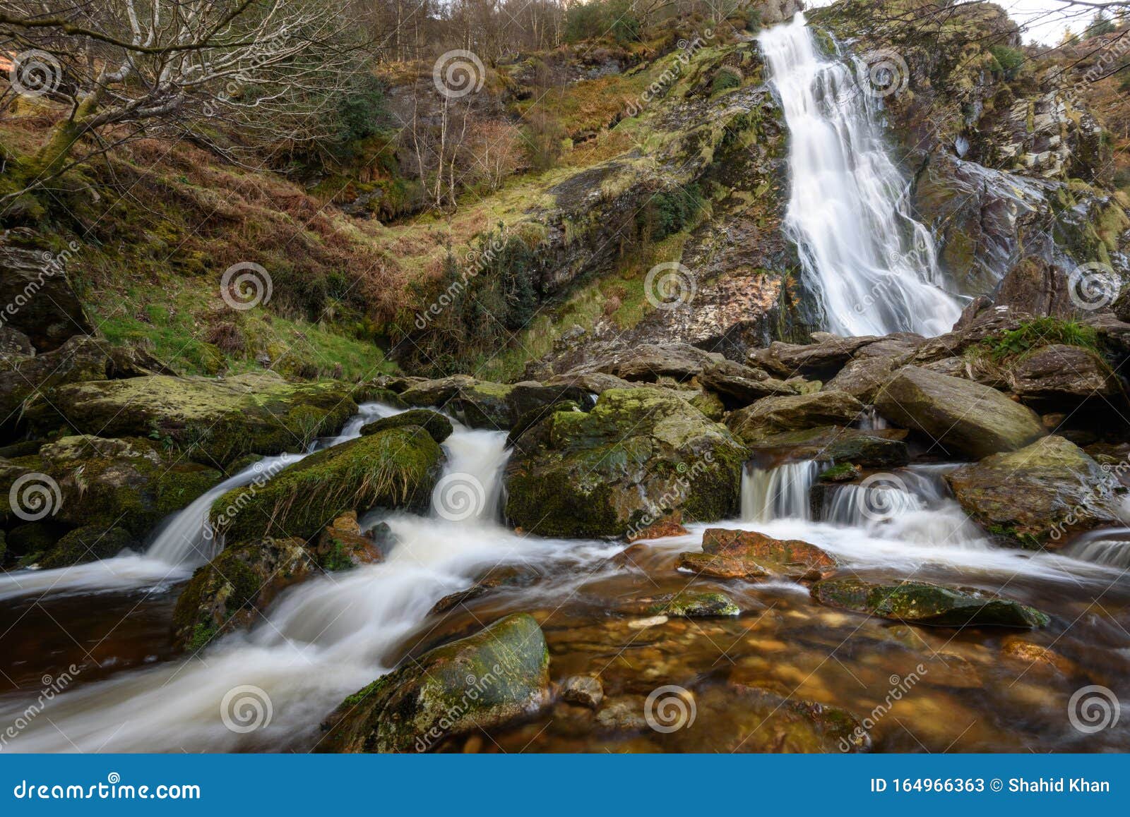 POWERSCOURT WATERFALL, WICKLOW, DUBLIN, IRLANDA Imagem de Stock ...