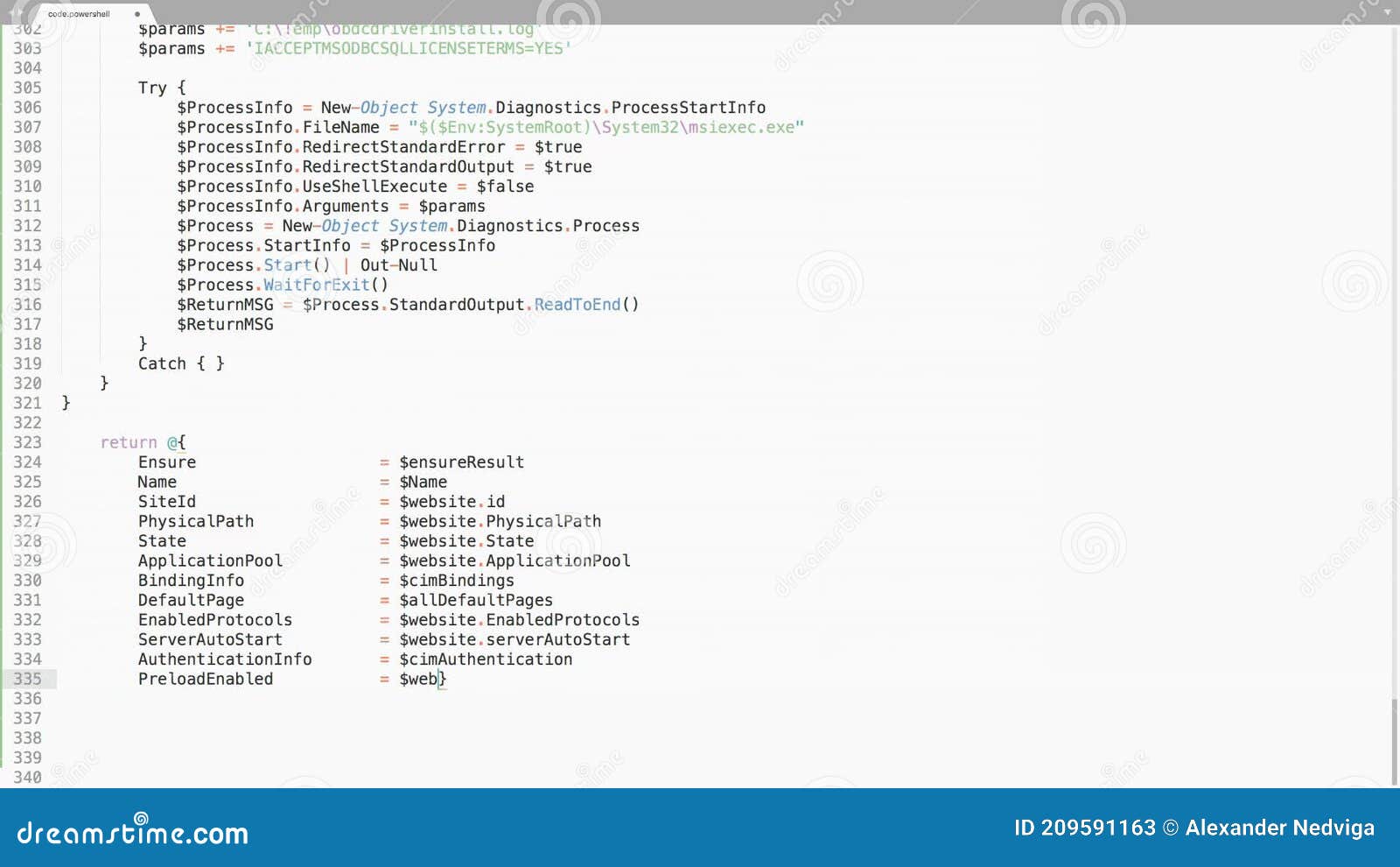 Powershell Programming Language Source Code Typing Effect Powershell Programmer Ticker Colored