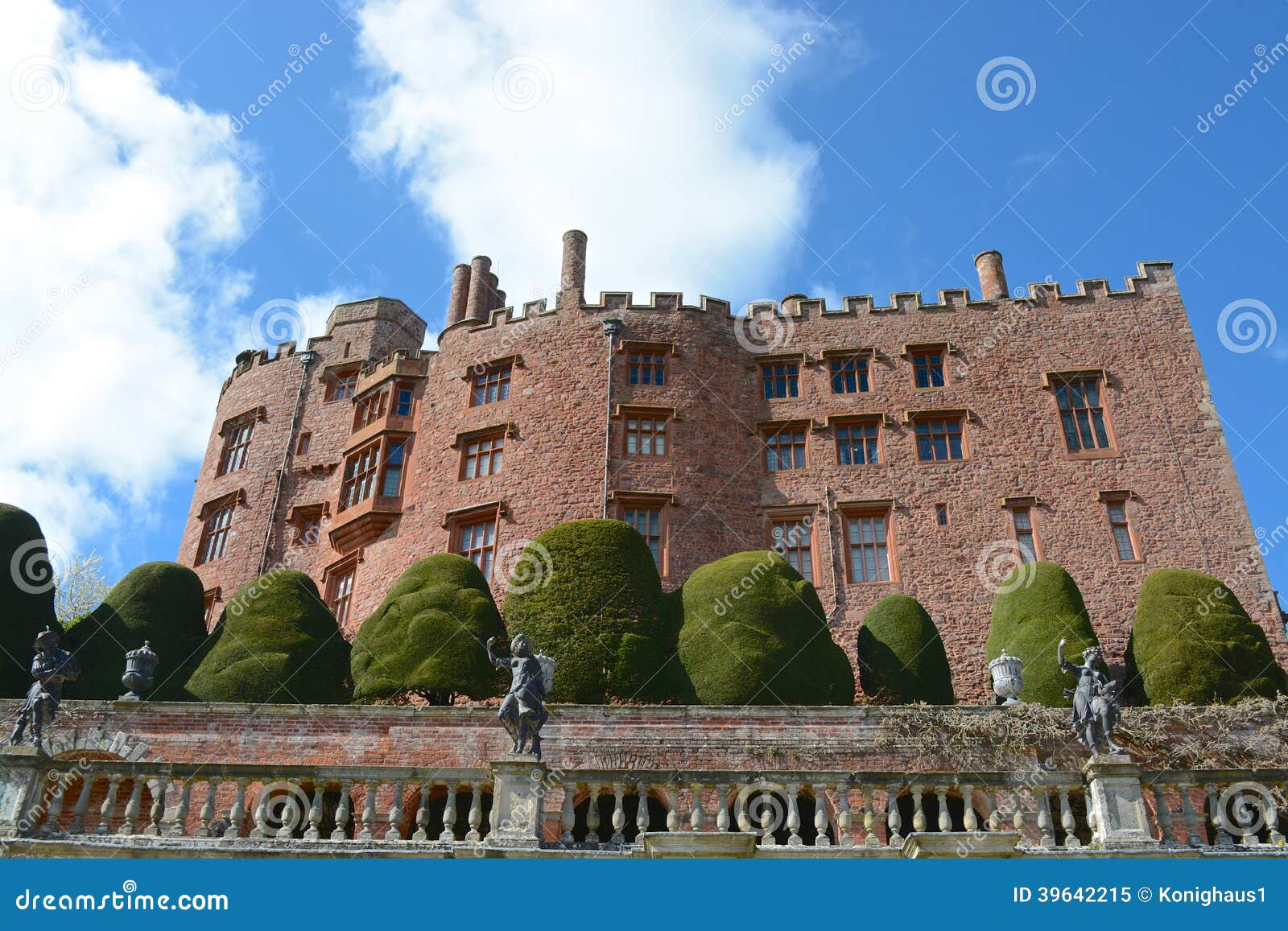 Powis Castle stock image. Image of castle, fortress, tower - 39642215