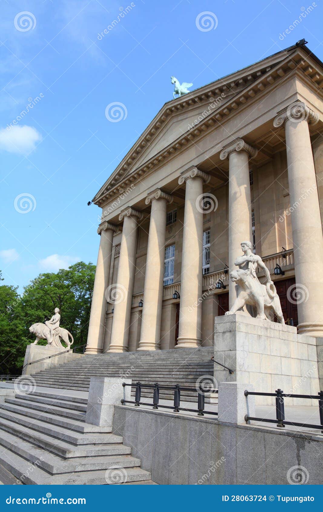 Poznan Opera stock photo. Image of destination, famous - 28063724
