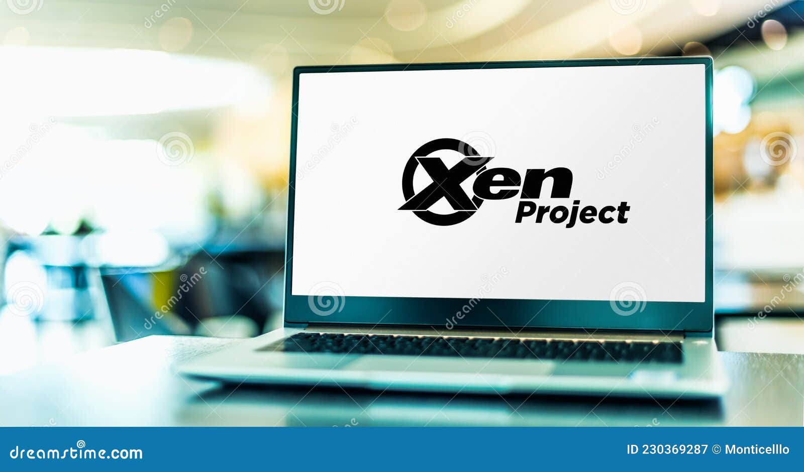 Laptop Computer Displaying Logo of Xen Editorial Photography - Image of ...