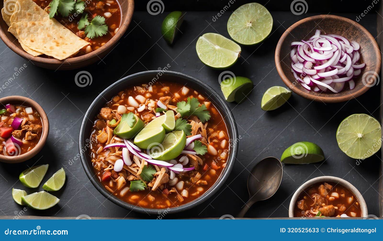 Pozole On Plain White Ai Generated Royalty-Free Stock Image ...